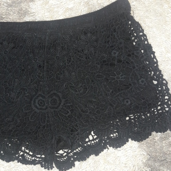 Dizzy Lizzy | Shorts | Dizzy Lizzy Lace Black Shorts Medium | Poshmark